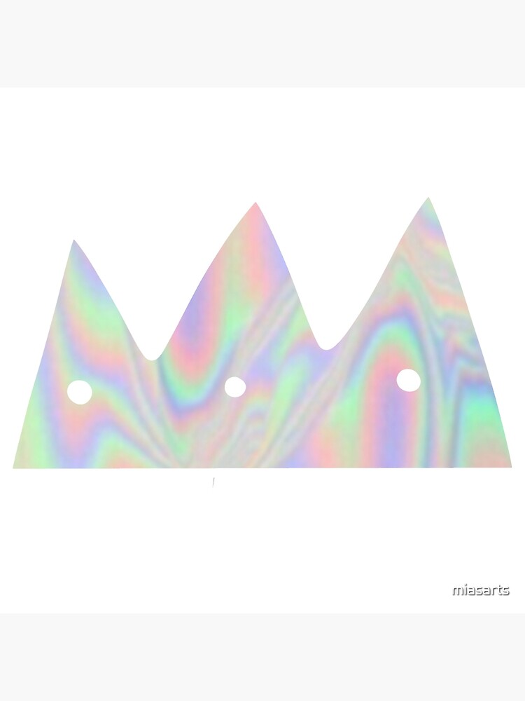 "Holographic crown " Poster by miasarts | Redbubble