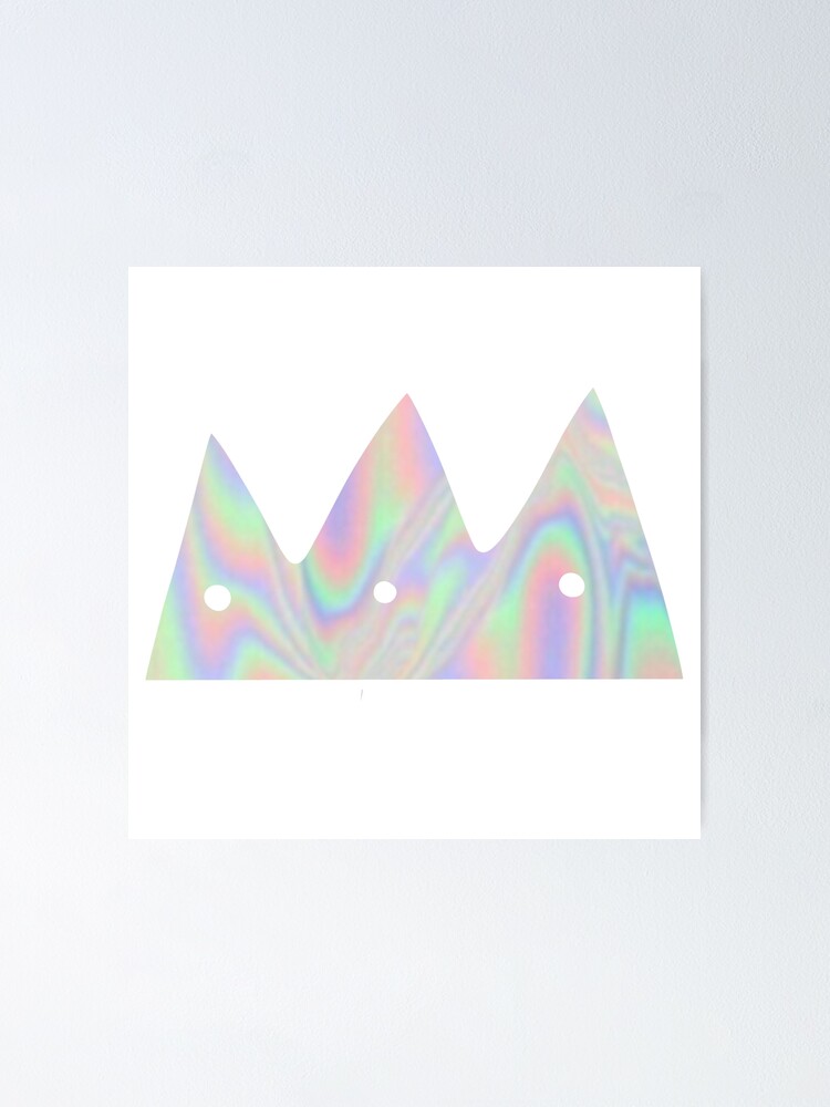 "Holographic crown " Poster by miasarts | Redbubble