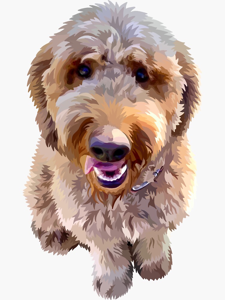 "Labradoodle" Sticker for Sale by KatsDogs | Redbubble