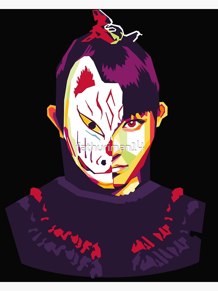 "su Metal kitsune kamen a.k.a. fox mask tsu metal on WPAP art" Poster ...