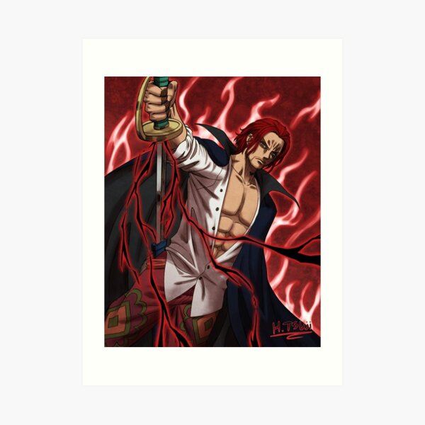"One Piece Film Red Shanks Fanart" Art Print for Sale by ...