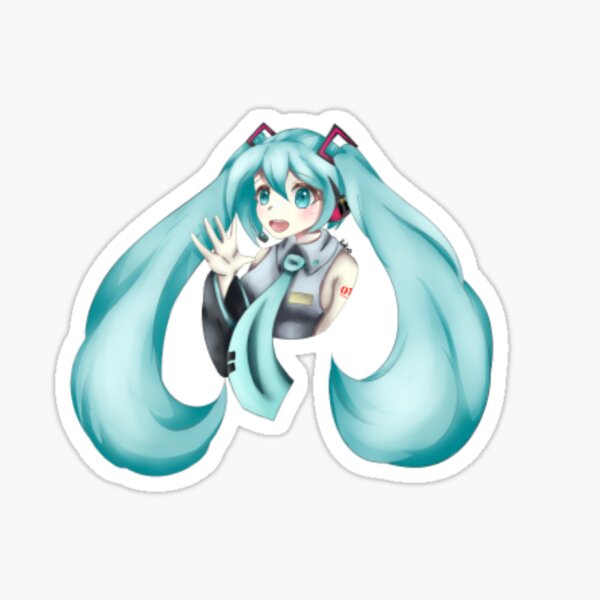 "Hatsune Miku" Sticker for Sale by Kaka0 | Redbubble