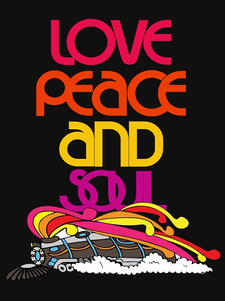 "Love Peace And Soul Train Logo" T-shirt for Sale by dardargo ...