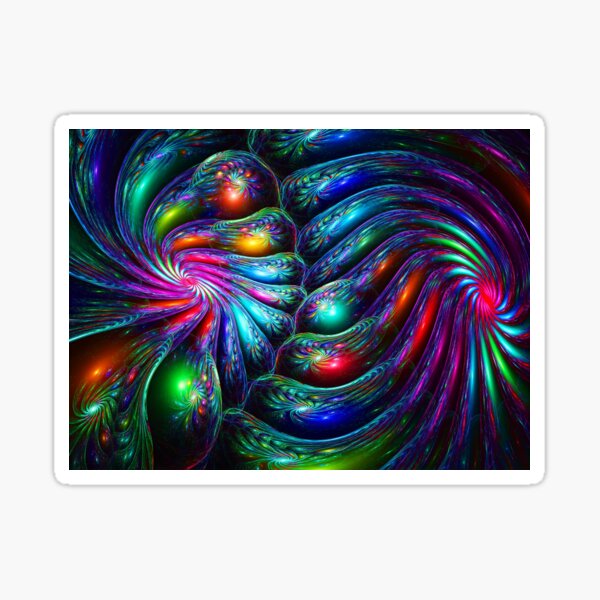 "Spherical Colorful Twist " Sticker by bettycruz | Redbubble