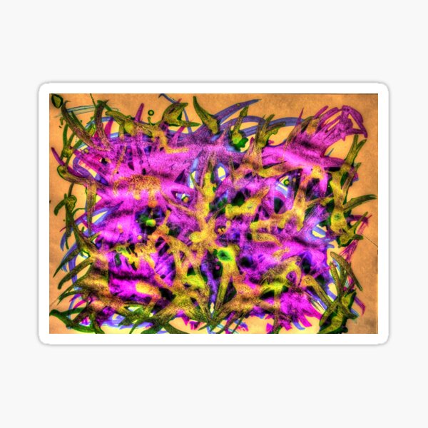 "Purple Haze Enhanced" Sticker for Sale by TinaWakefield | Redbubble