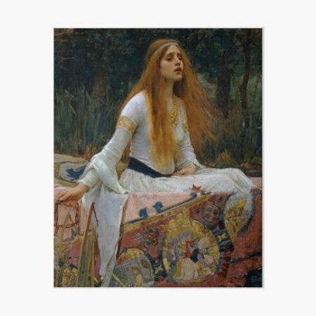 "John William Waterhouse The Lady of Shalott 1888 Isolated in a Tower ...