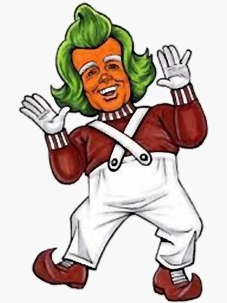"Oompa loompas Willy Wonka" Sticker for Sale by SonLaprade | Redbubble