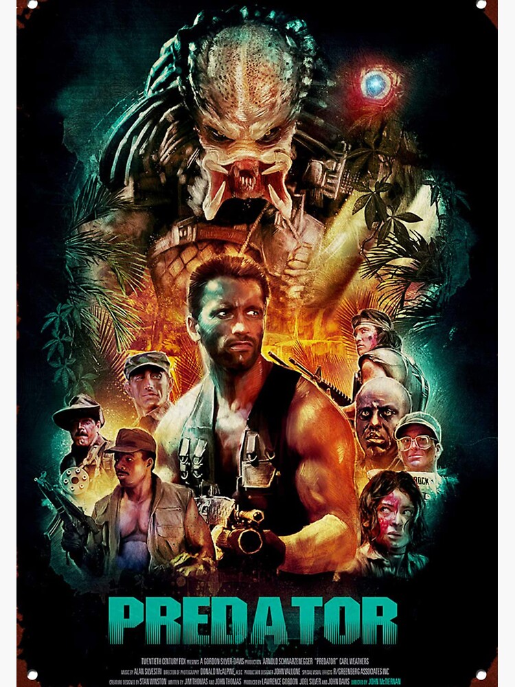 "predator poster" Sticker for Sale by crystalsum | Redbubble