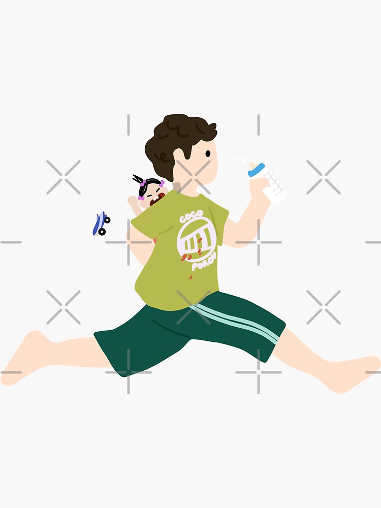 "We Run - dad" Sticker for Sale by zzzzkid | Redbubble