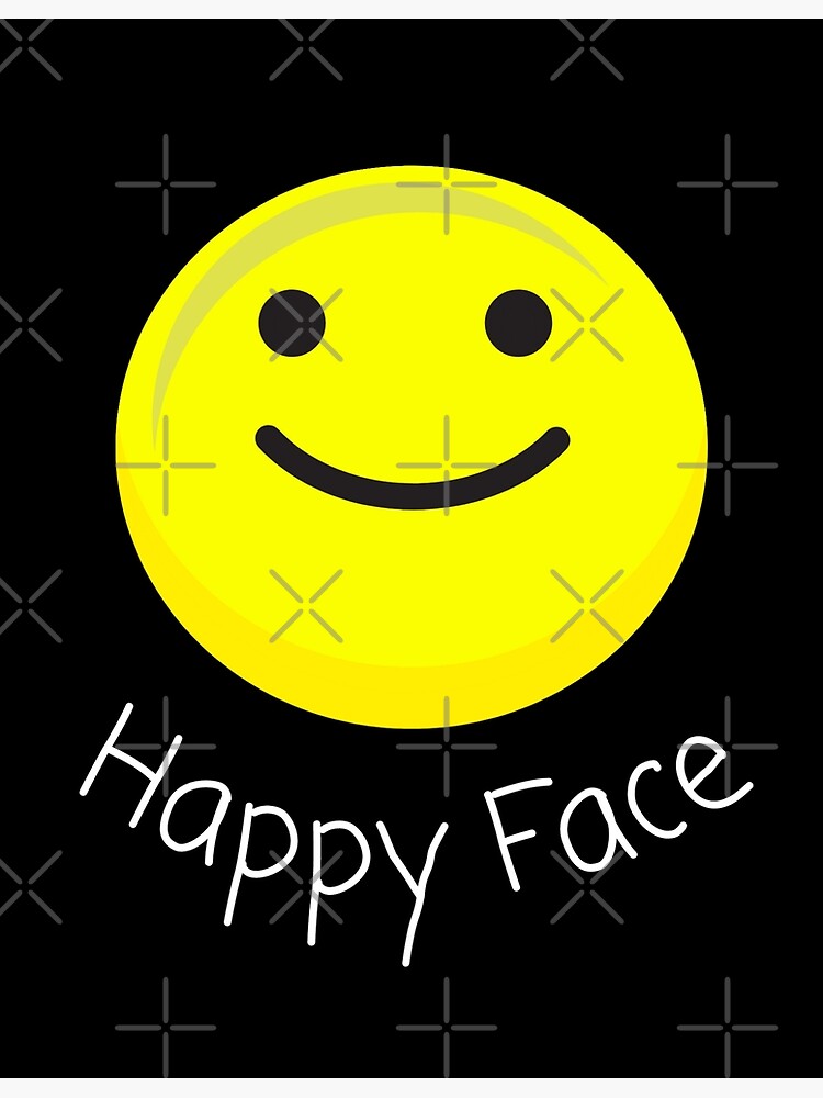 "Happy Face | Emoji Art | NDN Look Designs" Poster for Sale by NDNlook ...