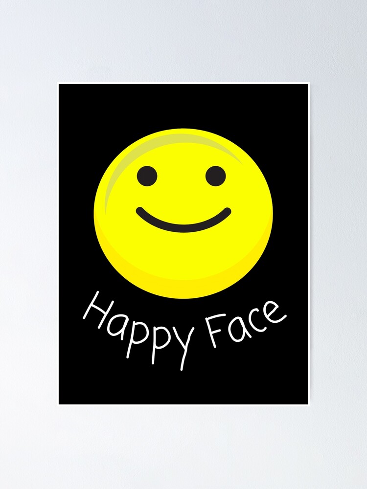 "Happy Face | Emoji Art | NDN Look Designs" Poster for Sale by NDNlook ...