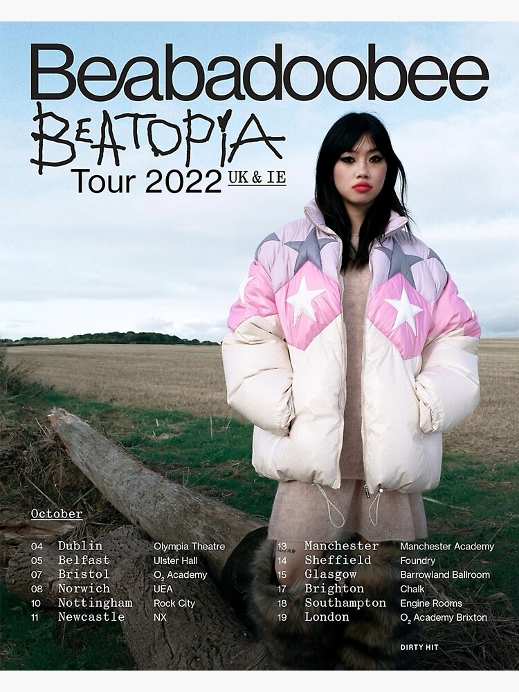 "Collection Album Tour 2022 Beabadoobee Poster" Sticker for Sale by ...