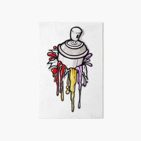 "Let The Paint Flow Spray Can Explosion" Art Board Print for Sale by ...