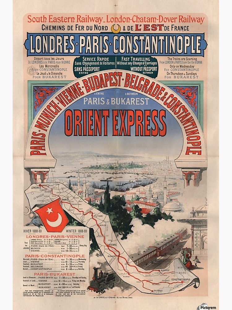 "Vintage;Orient Express Poster" Poster for Sale by danielewalters ...