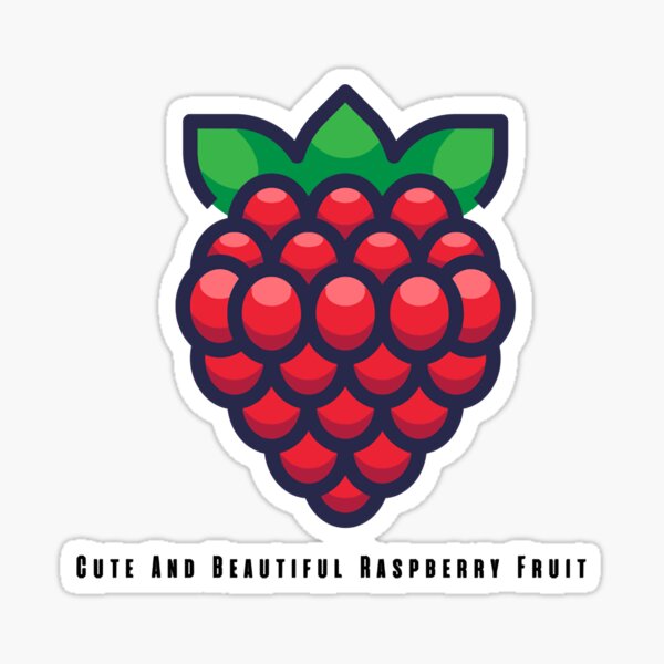 "Cute and Beautiful Raspberry Fruit " Sticker for Sale by KateEdenArt ...