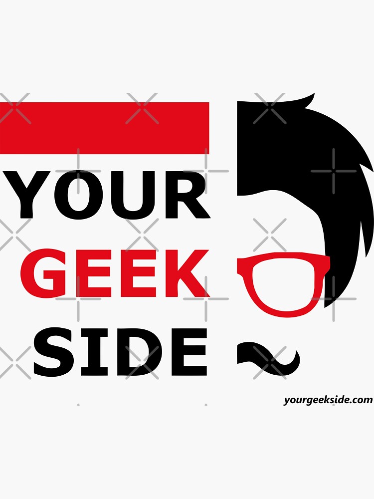 "your geek side logo" Sticker by yourgeekside | Redbubble