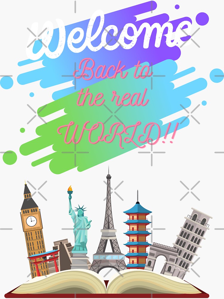 "Welcome Back" Sticker for Sale by RonelM | Redbubble