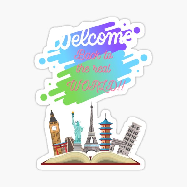 "Welcome Back" Sticker for Sale by RonelM | Redbubble