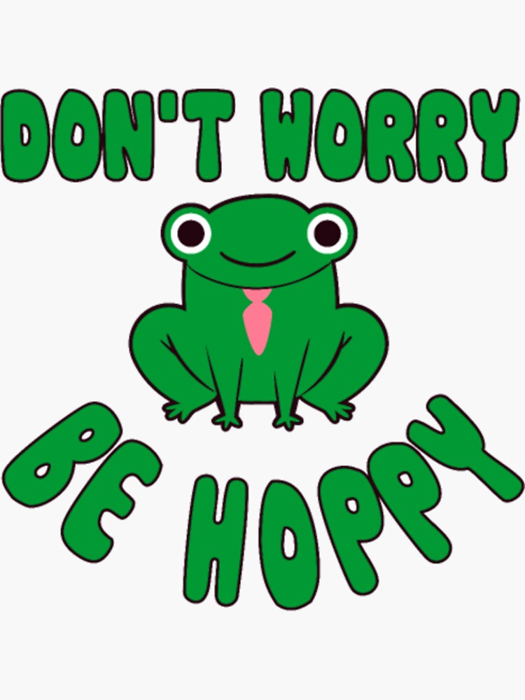 "Frog Worry Meme Pessimistic Negative Thinker" Sticker for Sale by ...