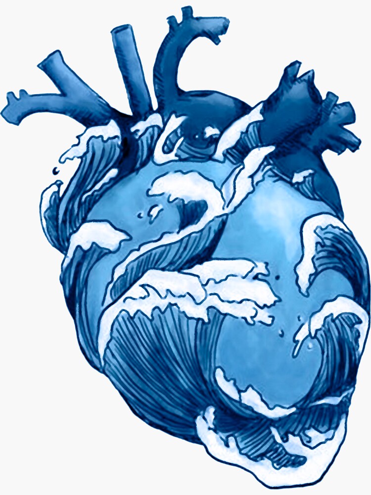 "heart of the ocean" Sticker for Sale by si3iy | Redbubble