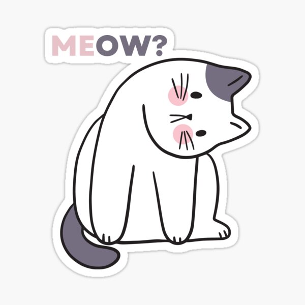 "Neapolitan Cat" Sticker for Sale by joieraw | Redbubble