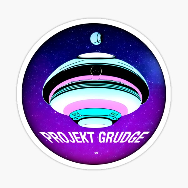 "Projekt Grudge Vaporwave Band UFO Design" Sticker for Sale by ...