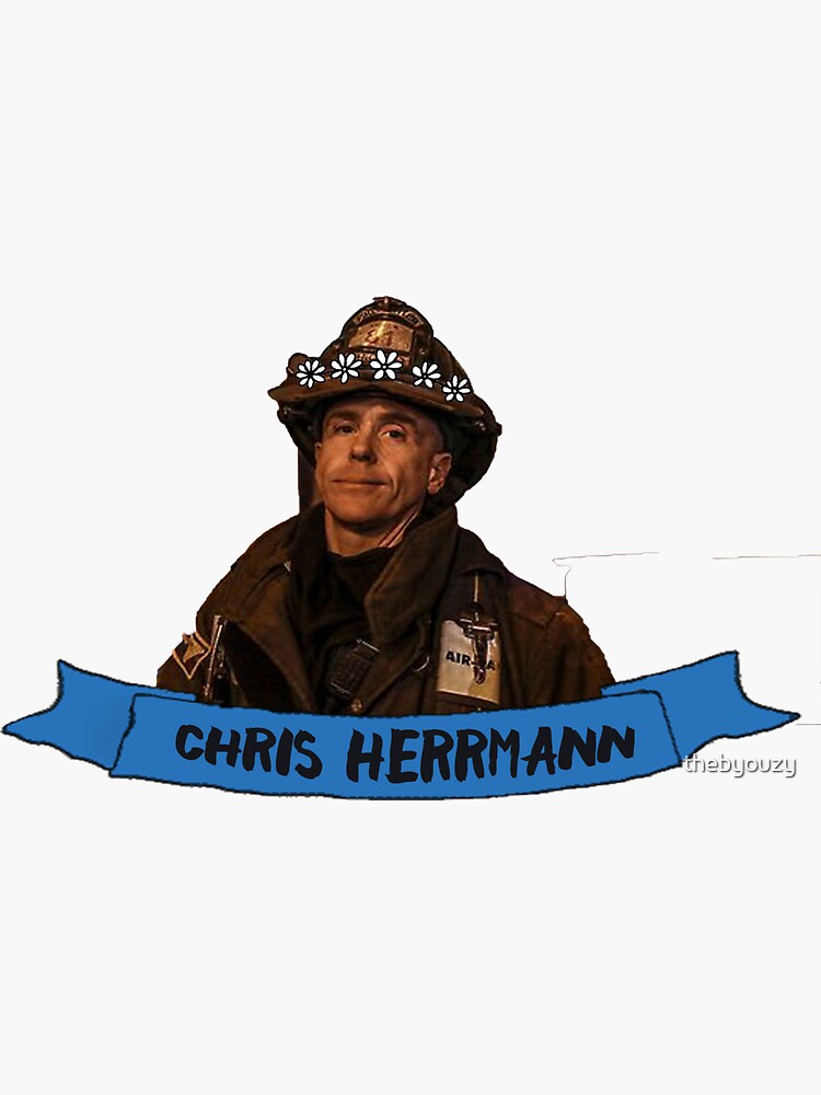"Christopher Herrmann - Chicago Fire" Sticker for Sale by thebyouzy ...