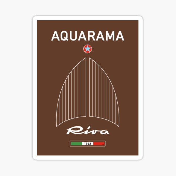 "Riva Aquarama Wooden Boat Italy" Sticker for Sale by Valtoria | Redbubble