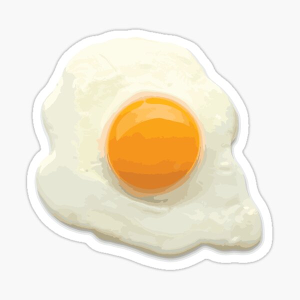 "Sunny Side Up" Sticker for Sale by linarangel | Redbubble