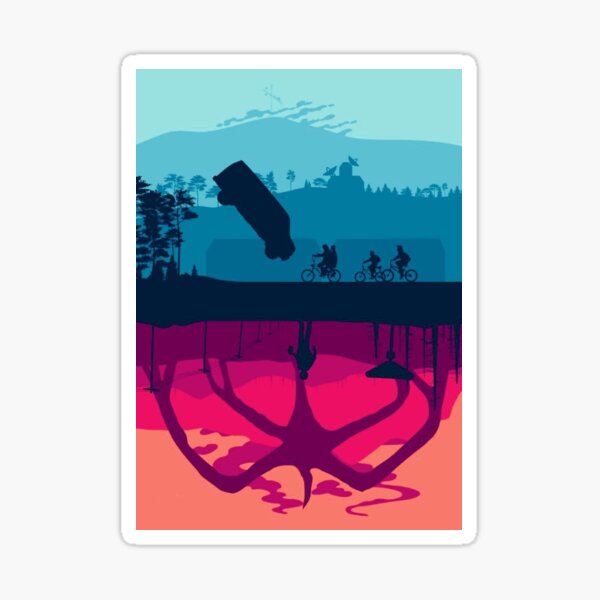 "The upside down" Sticker for Sale by PRZevo-Shop | Redbubble