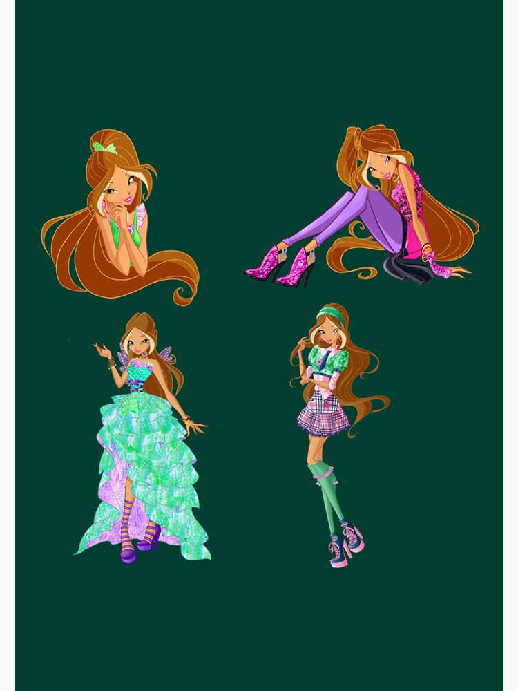 "Pack of Winx Club Character Fairies - Transparent Background " Spiral ...