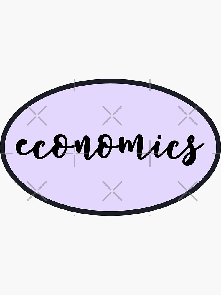 "Economics Subject Label For Notebook" Sticker for Sale by ArtBySymone ...