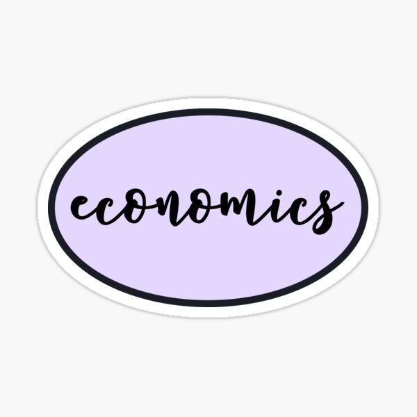 "Economics Subject Label For Notebook" Sticker for Sale by ArtBySymone ...