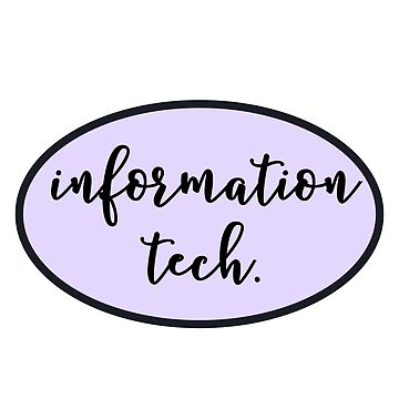 "Information Technology / IT Subject Label For Notebook" Sticker for ...