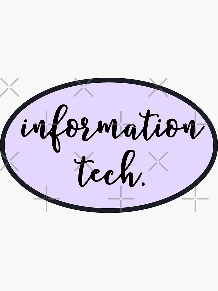 "Information Technology / IT Subject Label For Notebook" Sticker for ...