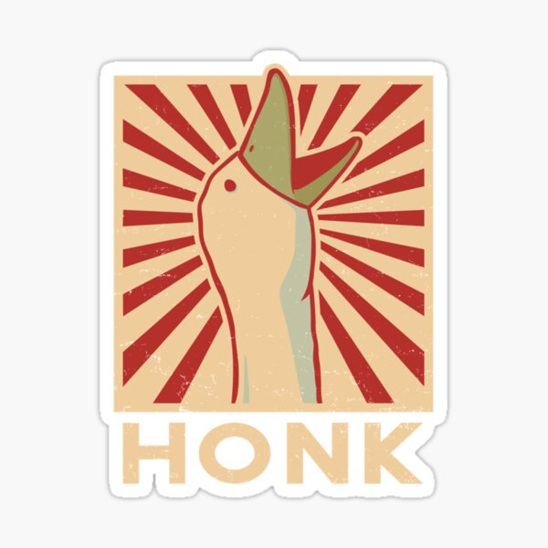 "HONK duck vintage" Sticker for Sale by JUDIRODRIGUEZ | Redbubble