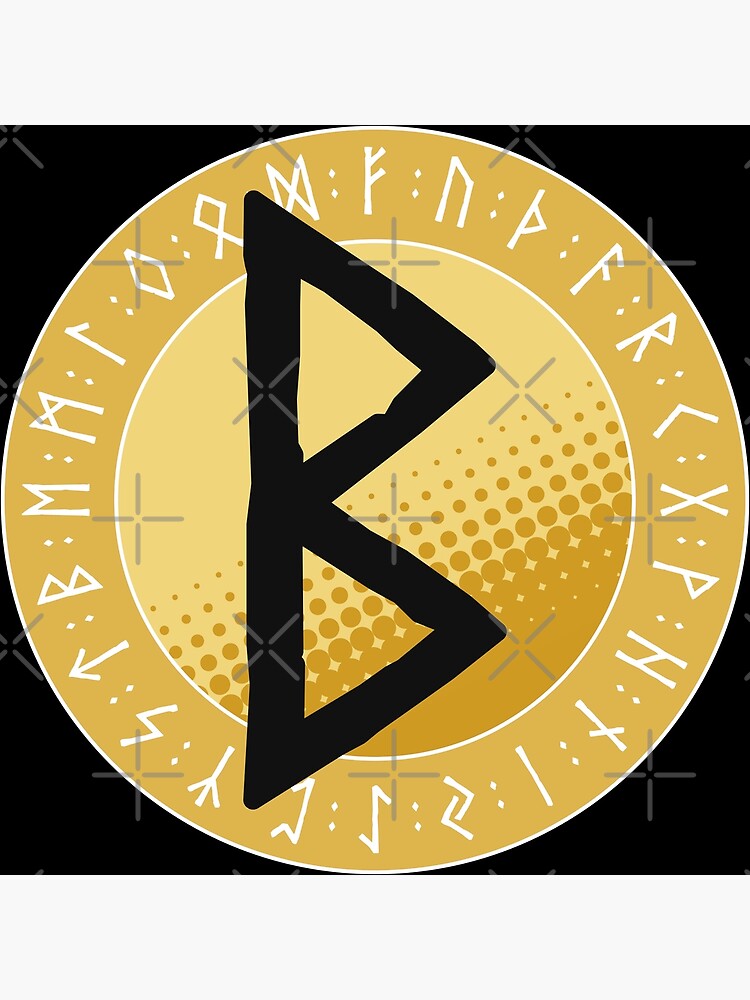 "Viking Runes and Runic Symbols - Berkano (Birth)" Poster for Sale by ...
