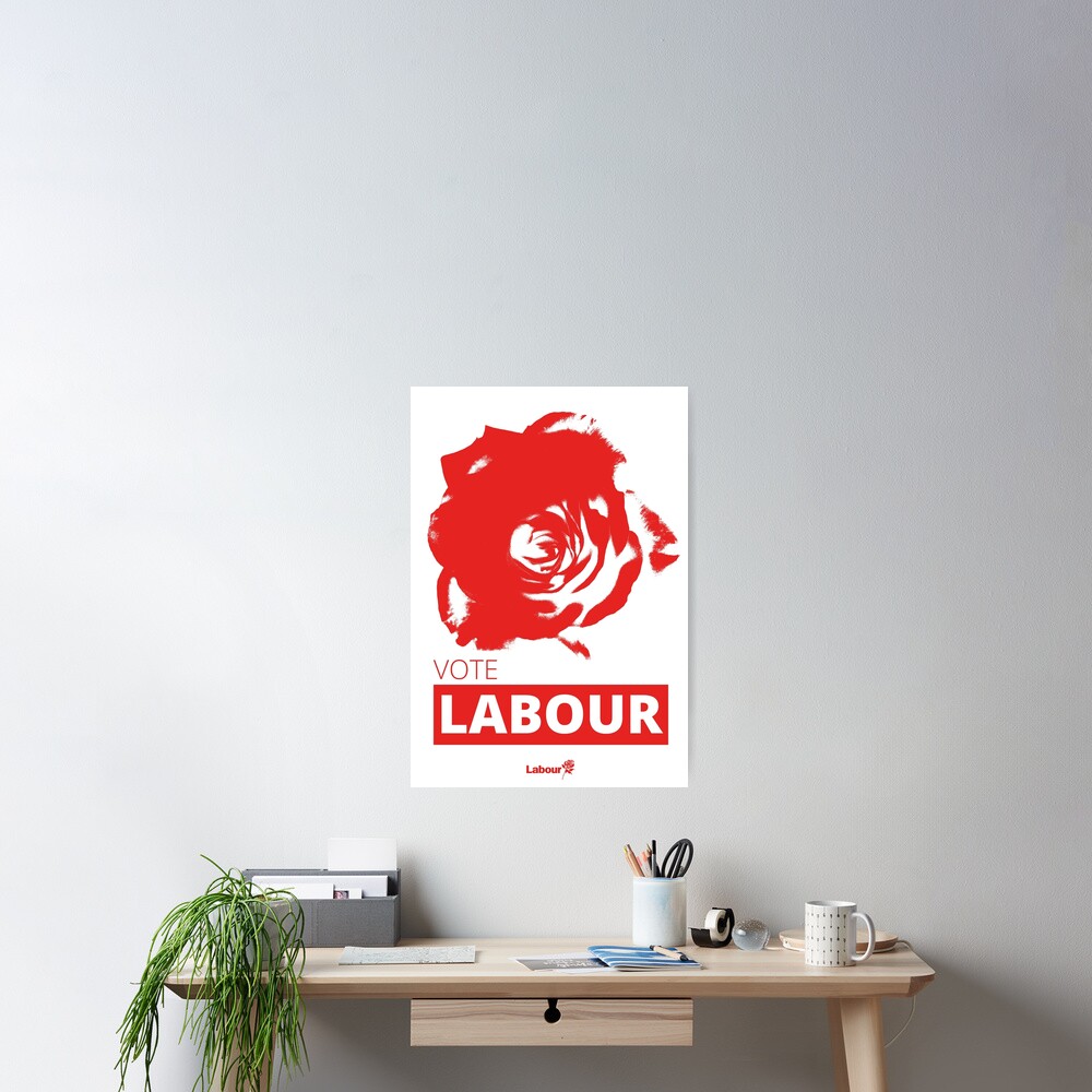 "Labour Rose" Poster for Sale by RobinWilde4 | Redbubble