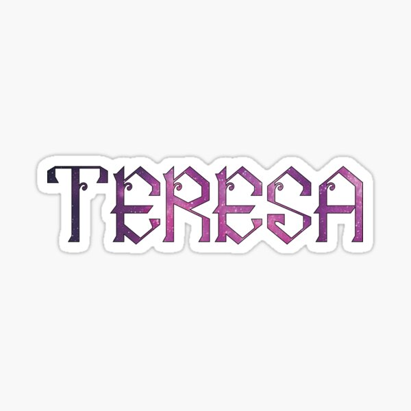 "TERESA Name I - My name is TERESA - typography name - Galaxy Vibe ...
