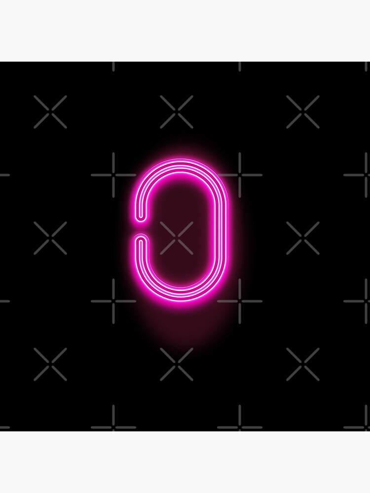 "Neon O Letter" Poster for Sale by Enchant-Elsie | Redbubble