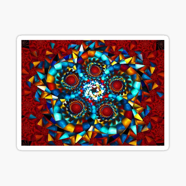 "Escher Spiraling" Sticker by bettycruz | Redbubble