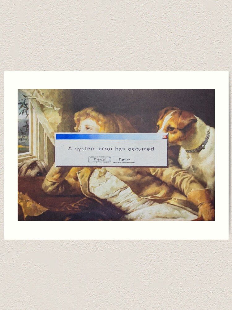 "System Error Banksy Painting" Art Print for Sale by WE-ARE-BANKSY ...