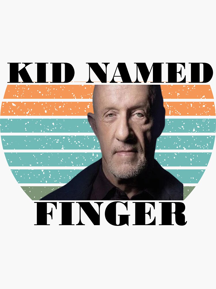 "Kid Named Finger #4" Sticker for Sale by MoreInUrPockets | Redbubble