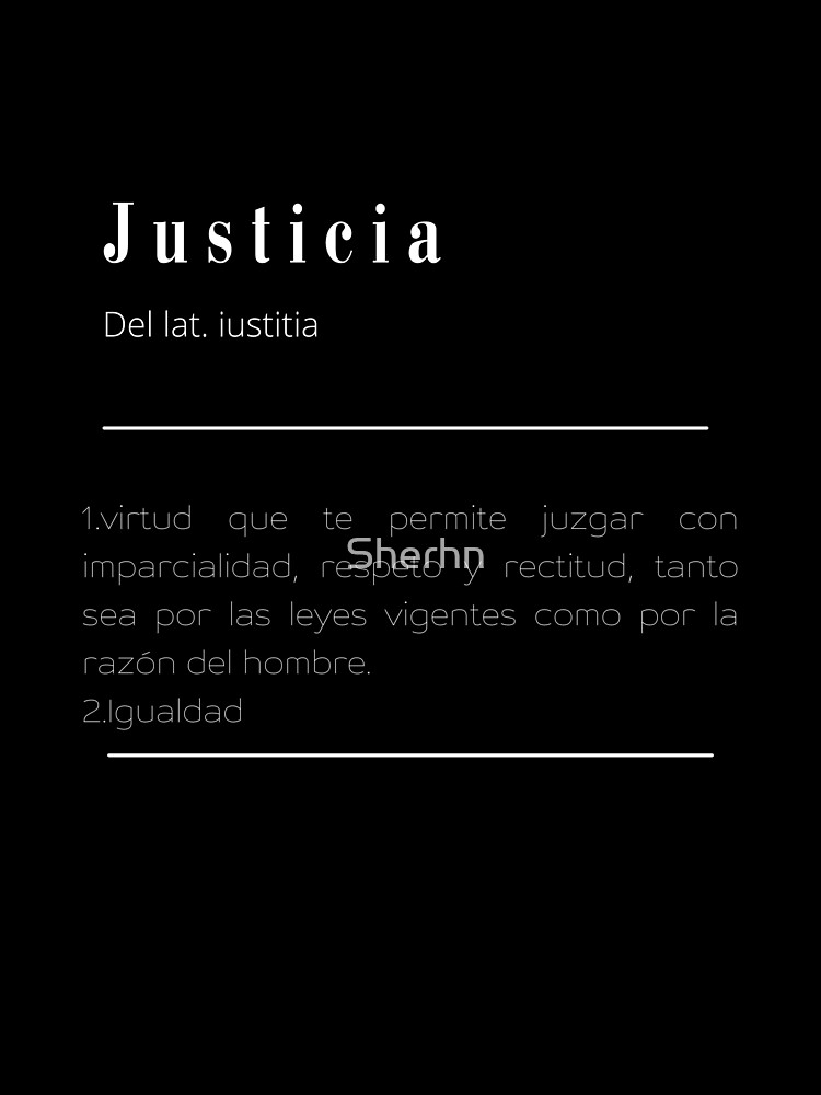 "justicia" Sticker for Sale by Sherhn | Redbubble