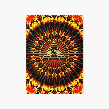 Lámina rígida «Ojo que todo lo ve, Pirámide, Ojo que todo lo ve, Llama ...