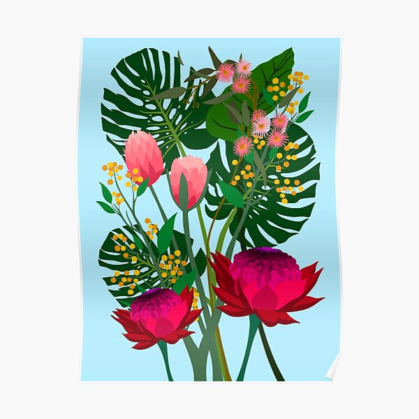 "Australian Flora" Poster for Sale by laura-macart | Redbubble