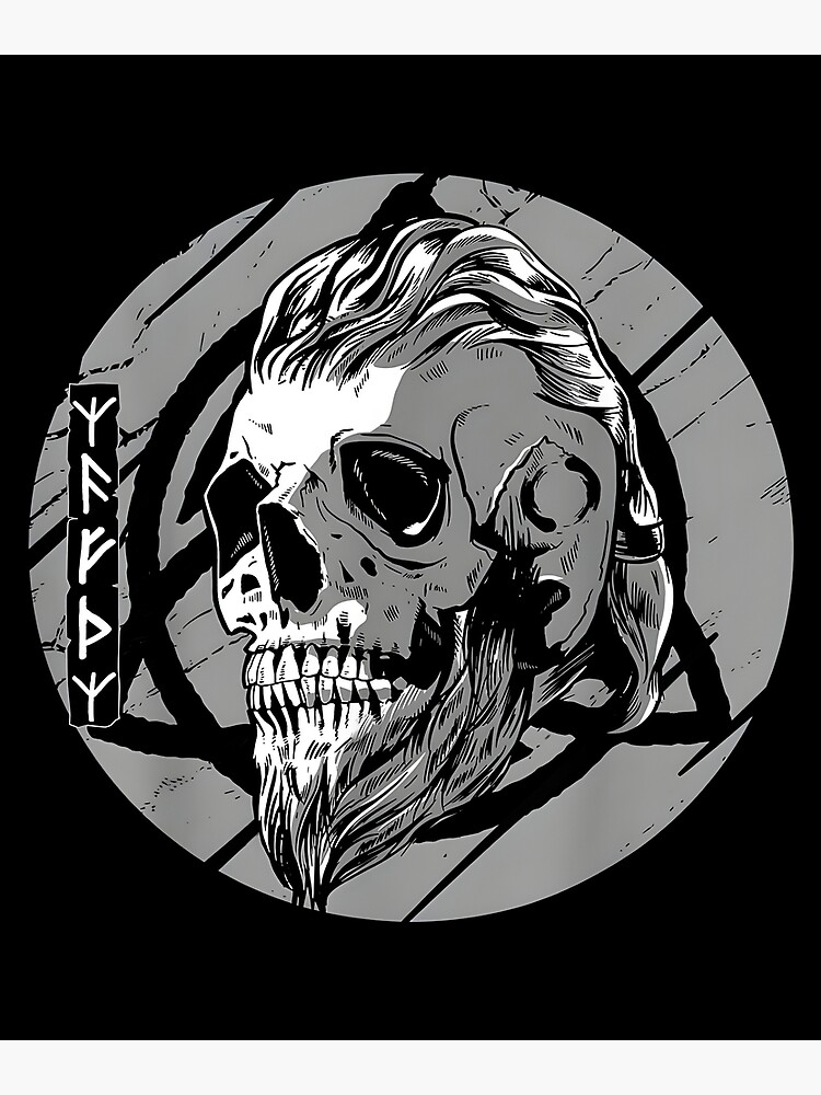 "Classic rune skull logo" Art Print for Sale by CanGulsahin | Redbubble