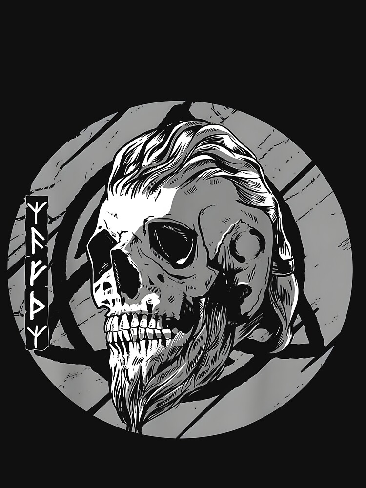 "Classic rune skull logo" T-shirt for Sale by CanGulsahin | Redbubble ...