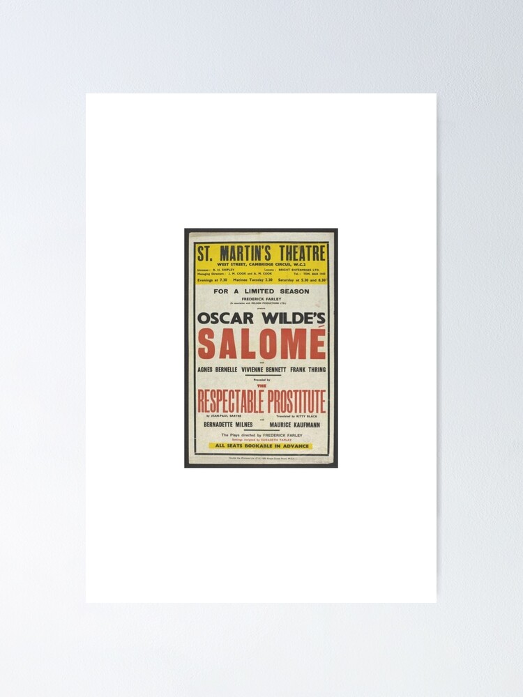 "Poster Salome Oscar Wilde Vintage" Poster for Sale by illoun | Redbubble