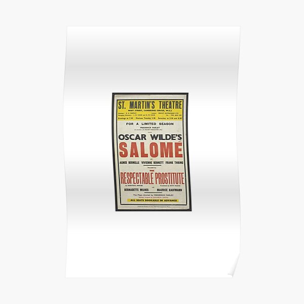 "Poster Salome Oscar Wilde Vintage" Poster for Sale by illoun | Redbubble